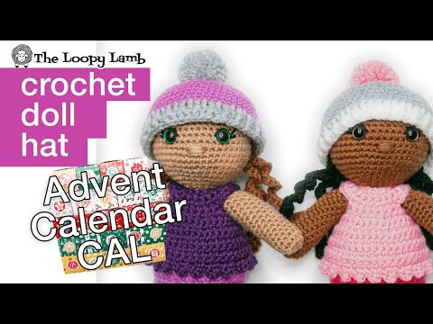 Easy Crochet Doll Hat Pattern - Amigurumi Advent Calendar CAL Week 10