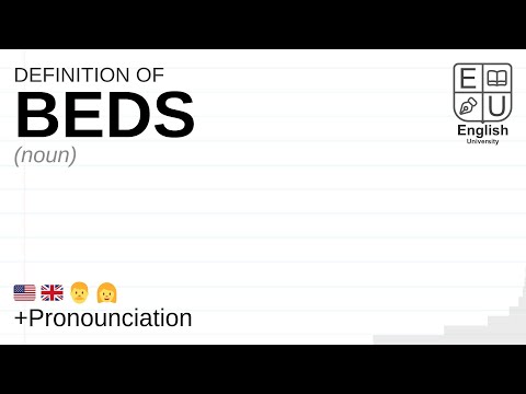 BEDS meaning, definition & pronunciation | What is BEDS? | How to say BEDS