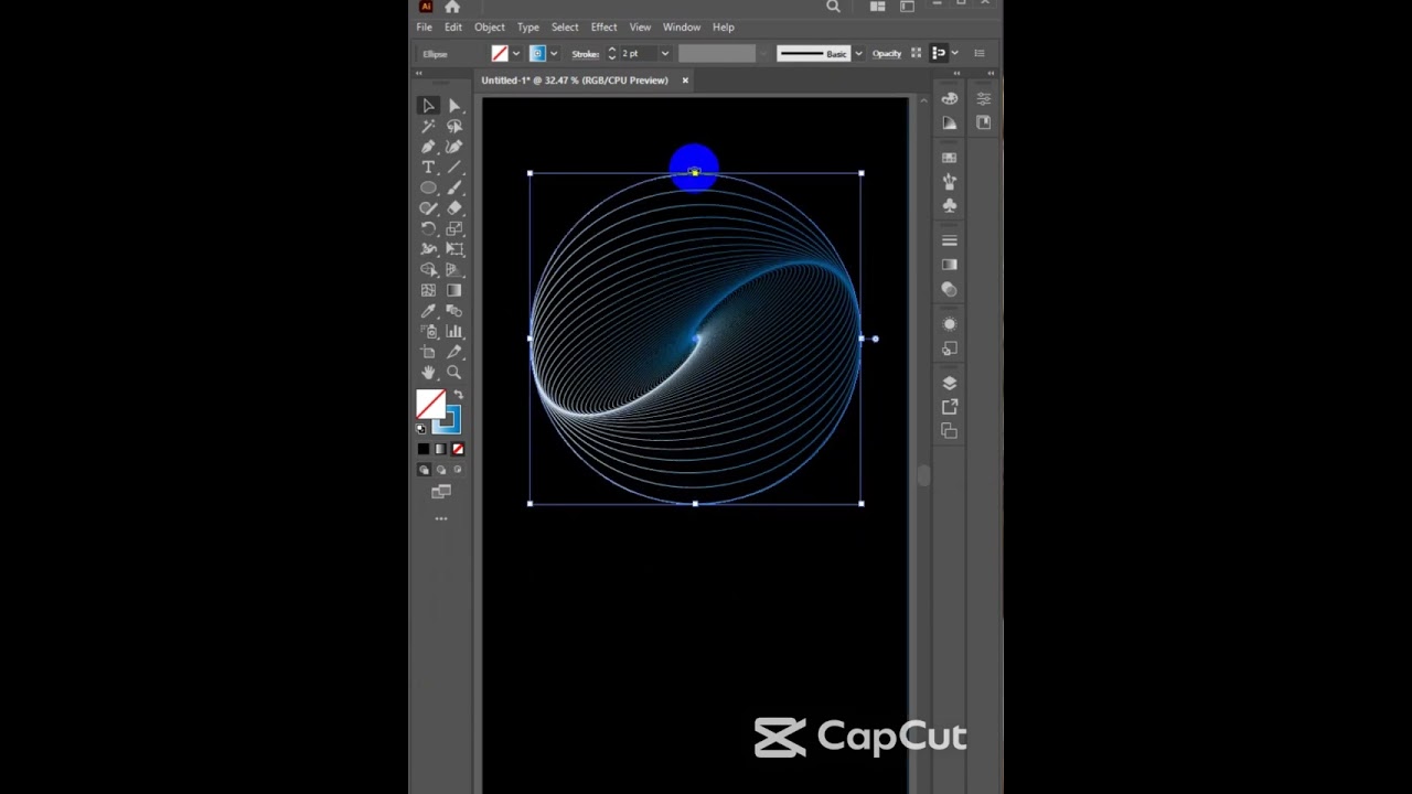 How to create circkle abstract background #designtutorial #tutorial #illustratortutorial #circle