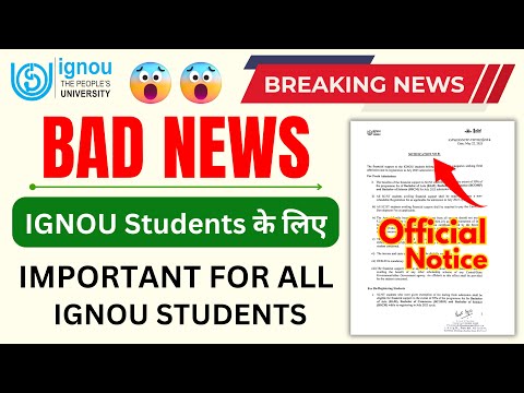 BAD NEWS FOR IGNOU STUDENTS! | IGNOU Admission 2025 July Session & Re-Registration July 2025 Session