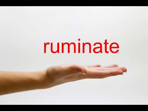 How to Pronounce ruminate - American English