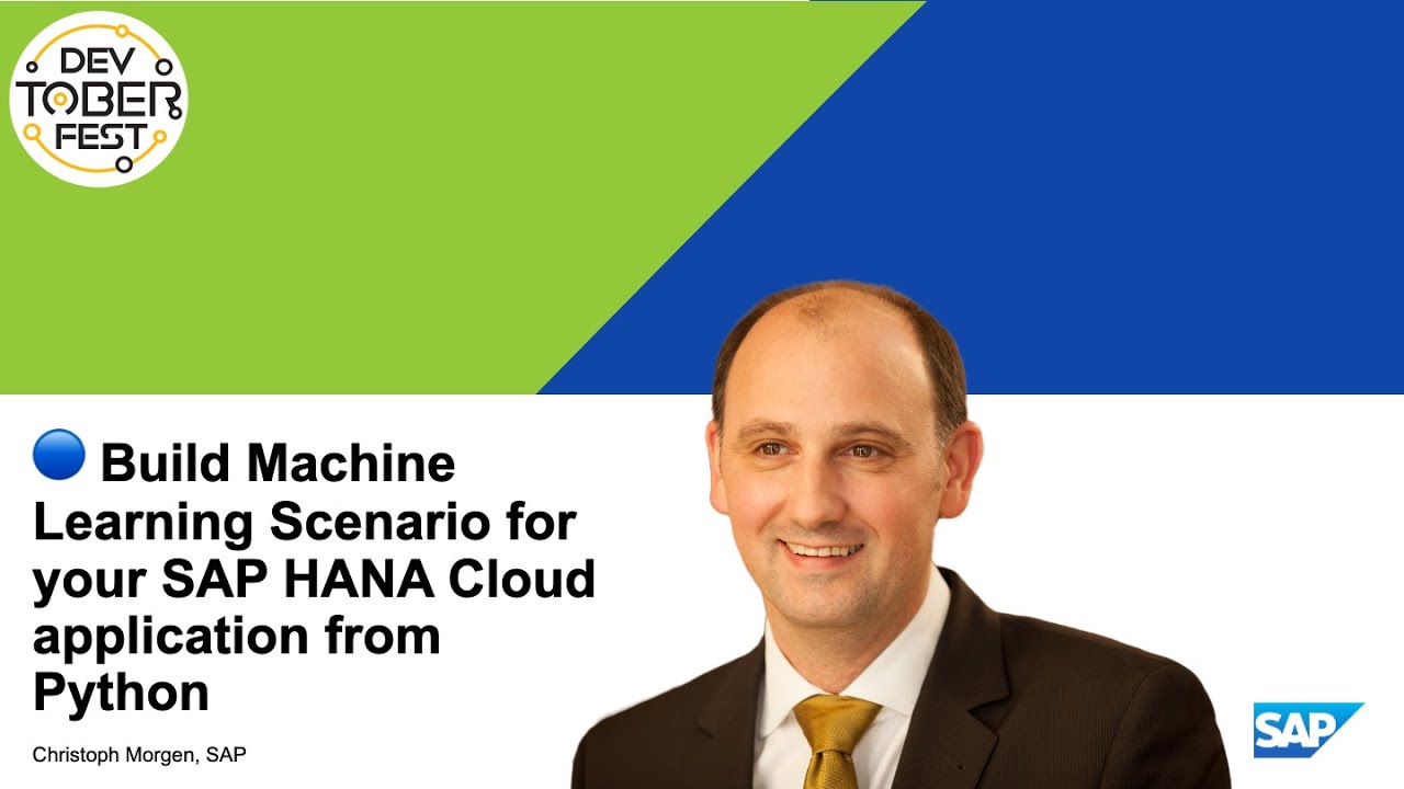 Leveraging Machine Learning in SAP HANA Cloud Applications with Python ...