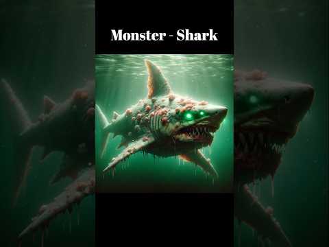Big Monster Shark #horror #Aipainting #residentevil #seaanimals #fish #shorts #shortvideo