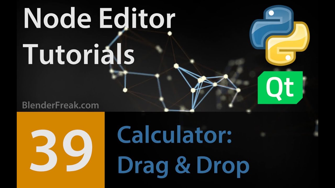 Node Editor Tutorial 39: How to Implement Drag & Drop in PyQt5