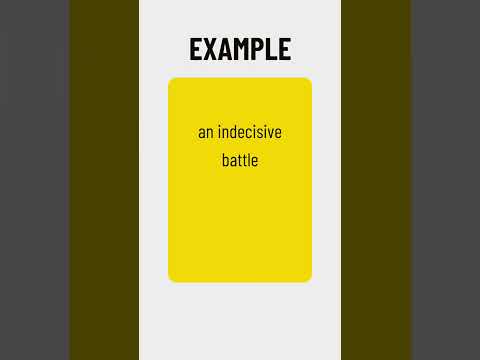 Indecisive meaning #vocabulary #urdumeaning #welearnenglish #indecisive