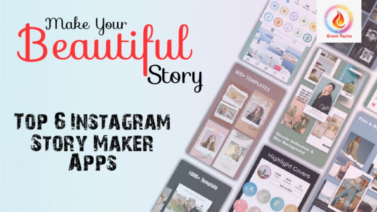 Make Your Beautiful Story.  Top 6 Instagram Story Maker Apps for Android  | Insta Story Maker|