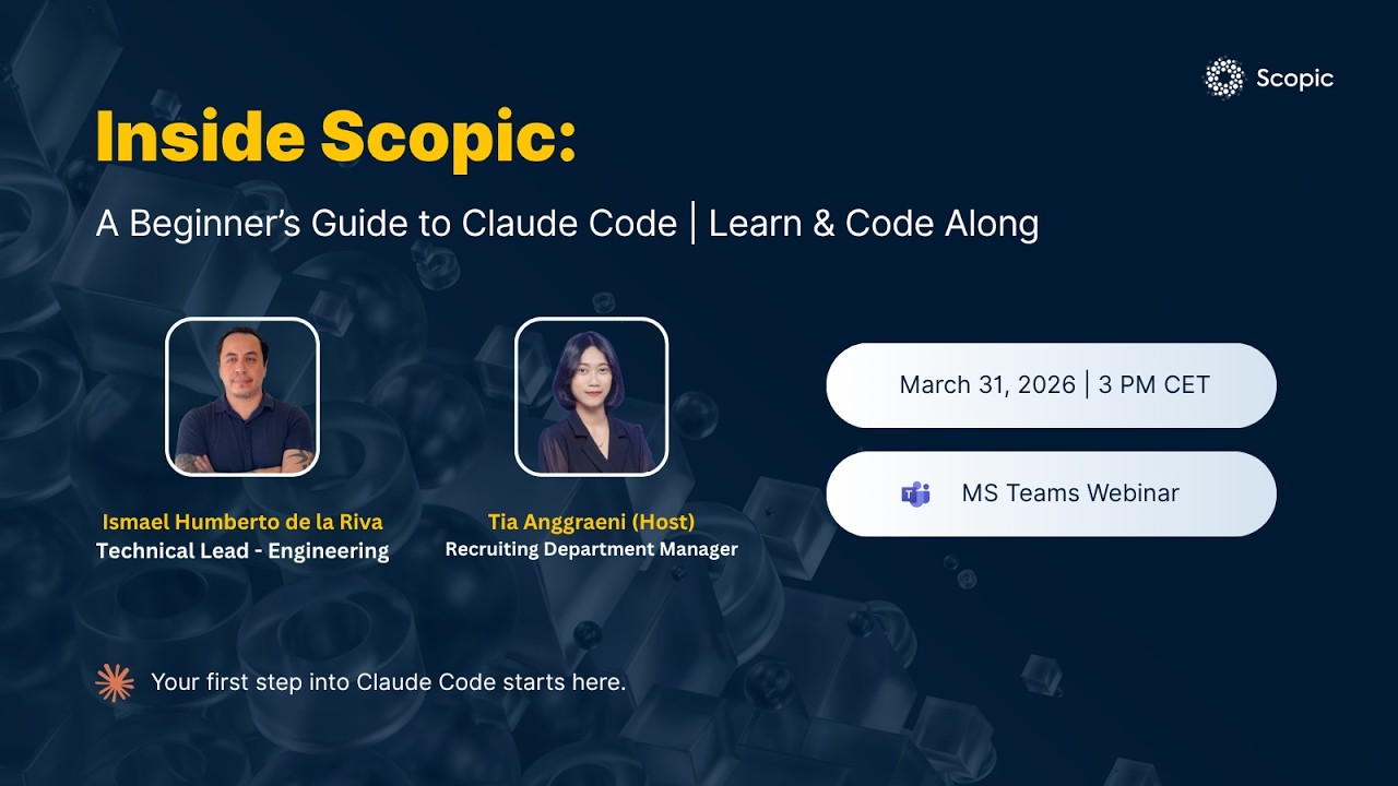 Claude Code for Beginners | Learn & Code Along with Scopic