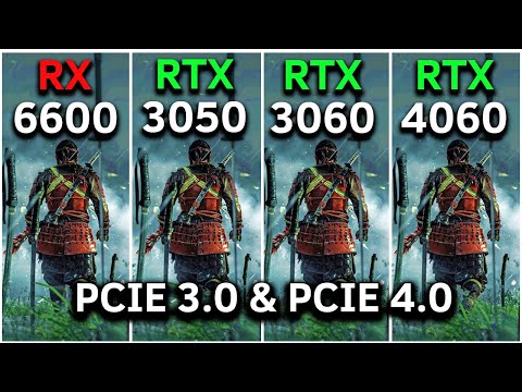 RTX 3050 vs RX 6600 vs RTX 3060 vs RTX 4060 | PCIe 3.0 & PCIe 4.0 Tested | 2024