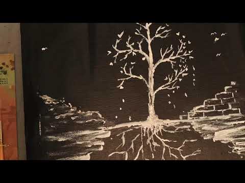 Simple paint (BLACK AND WHITE TREE)
