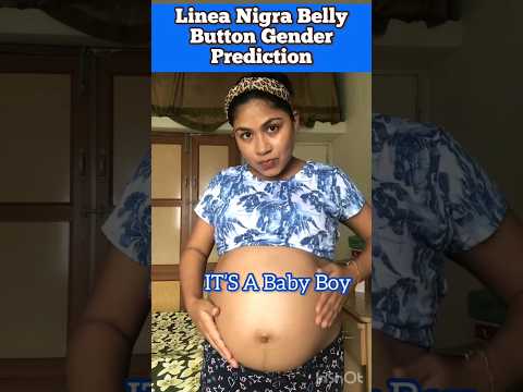 Linea Nigra Belly Button# baby boy Belly Shape in pregnancy# gender production#shortsvideo