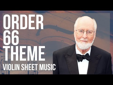 Violin Sheet Music: How to play Order 66 Theme (AtinPiano Cover) by John Williams