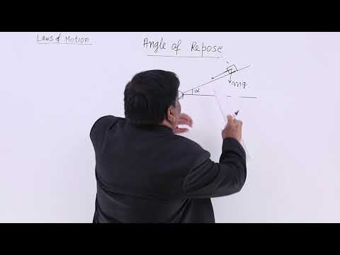 Class 11th – Angle of Repose | Laws of Motion | Tutorials Point