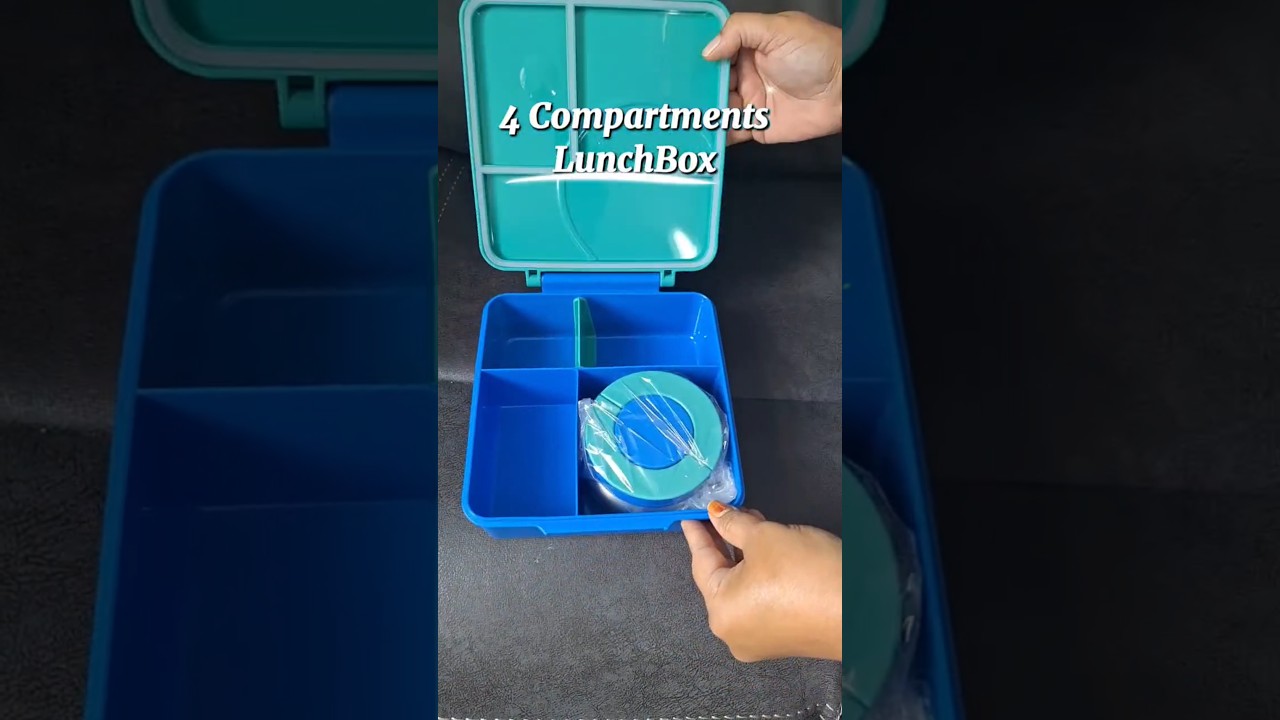 4 Compartments Lunch Box #youtubeshorts #tiktokshop