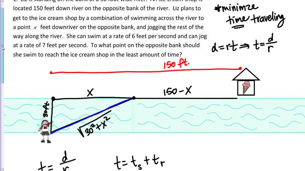 Walk-Swim Optimization Problem