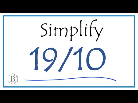 How to Simplify the Fraction 19/10 (and as a Mixed Fraction)