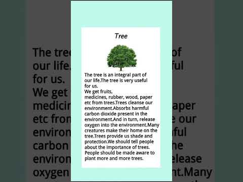 10 Lines On Trees/Essay On Trees/10 Lines Essay On Trees/Essay On Importance Of Trees/Trees Essay