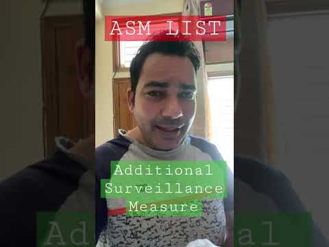 ASM LIST 🟡 ADDITIONAL SURVEILLANCE MEASURE ⚪️ #shorts