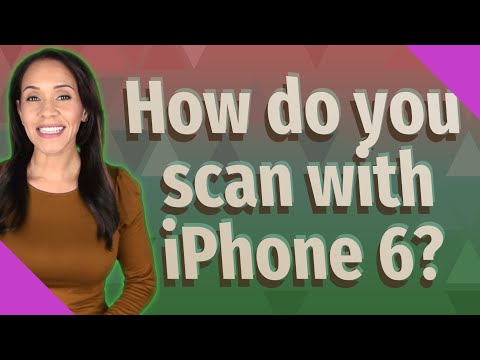 How do you scan with iPhone 6?
