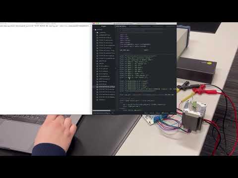 USB2IO interface explorer: Stepper motor control demo