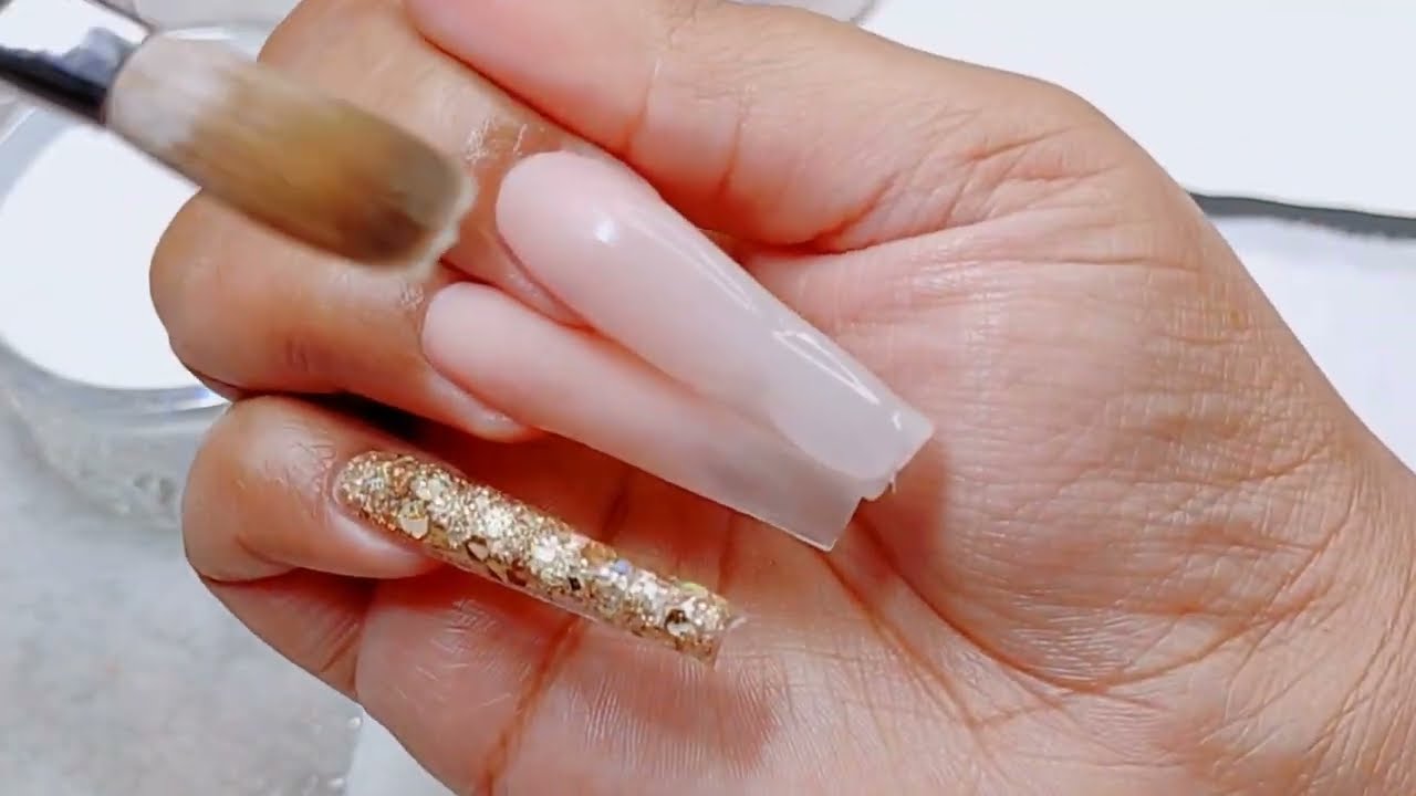 WATCH ME WORK ON NON DOMINANT HAND/ ACRYLIC NAILS FOR BEGINNERS/ no voiceover