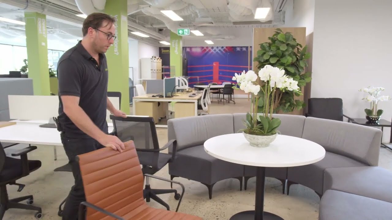 Smile and Enjoy Executive Office Chair - Medium Back with Mesh Seat ...