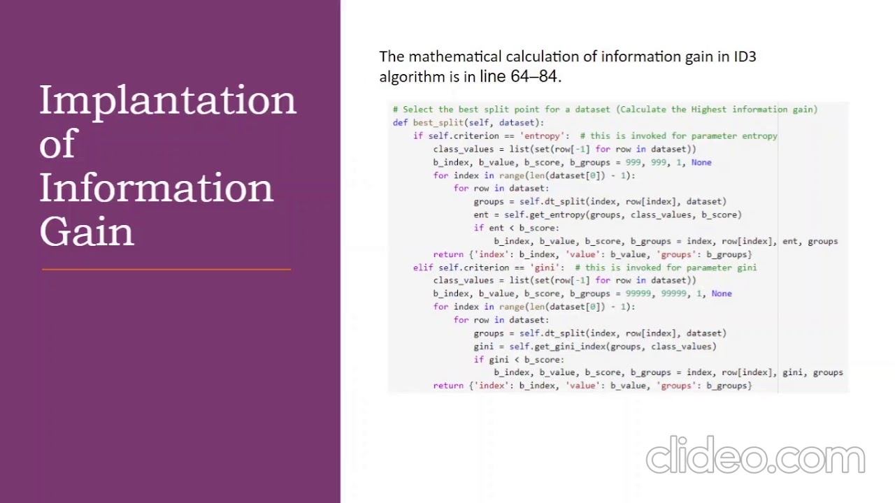 ID3 Decision Tree Implementation