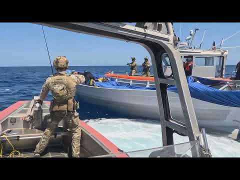 “U.S. Coast Guard Cutter Kimball drug interdiction in the Eastern ...