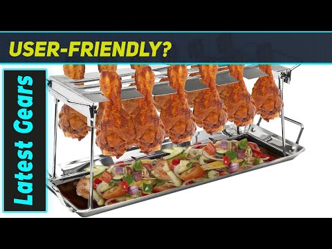 Sorbus 12-Slot Chicken Leg Grill Rack – The Best Way to Cook Perfect Chicken Legs Every Time