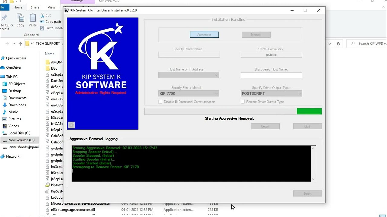 KIP Windows Driver Remove