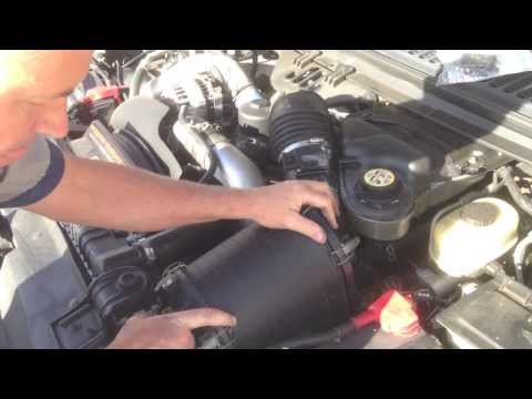 Air filter replacement on the 6.0 powerstroke. F250 F350