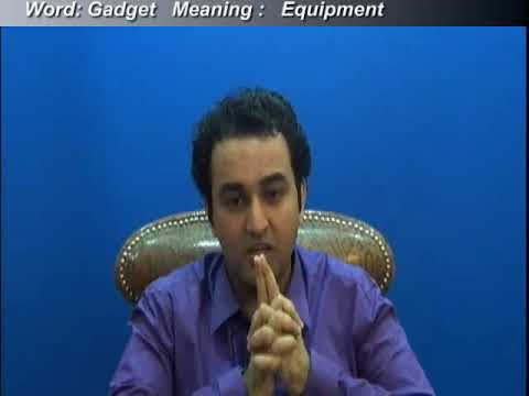 CAFELS (Basic English): Gadget Meaning-Sentence-Explanation-Examples in Urdu/Hindi