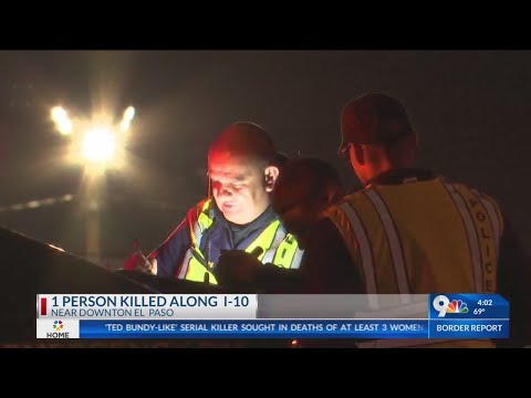 Pedestrian killed in crash on I-10 East near downtown El Paso