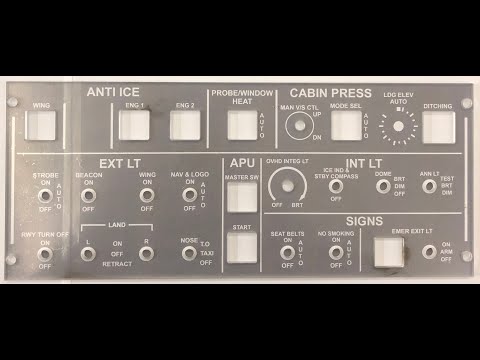Homemade Airbus A320 overhead panel – Day 01 – The first Panel – Pedro ...
