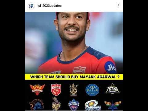 which team should buy Mayank Agarwal ipl 2023#shortvideo #subscribe