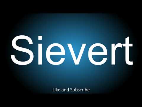 How to correctly pronounce - Sievert.