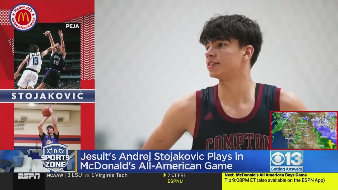 Jesuit's Andrej Stojakovic plays in McDonald's All-American Game