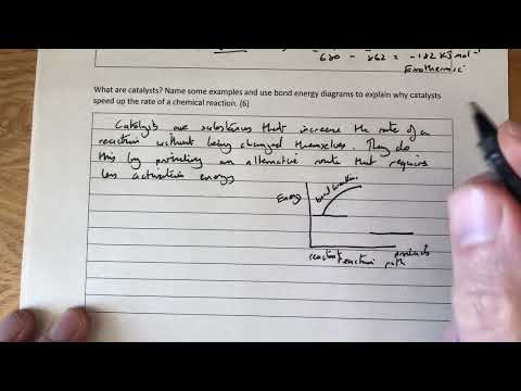 Revision chemistry- catalyst definition 6 mark question