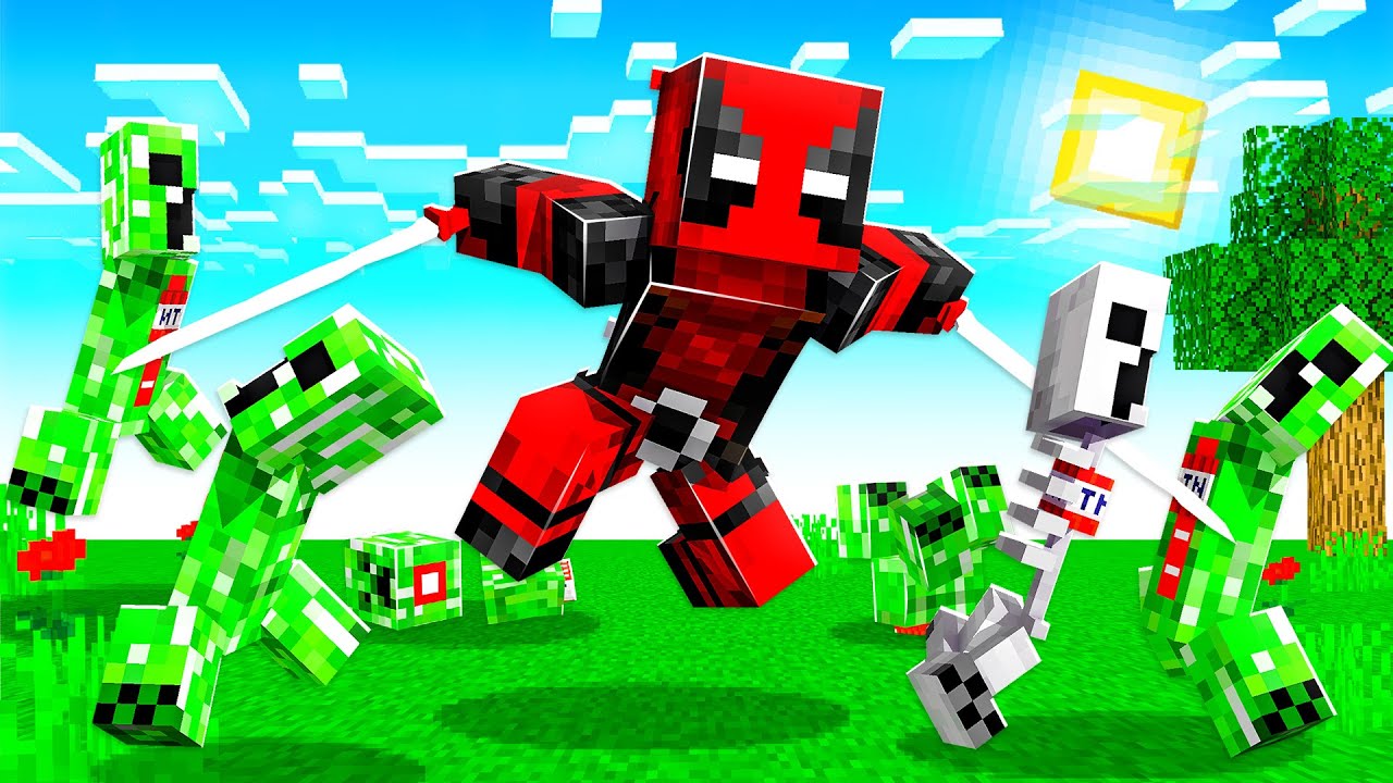 PLAYING as DEADPOOL in MINECRAFT! (superhero)