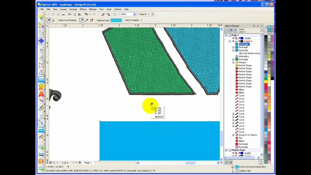 Digitizer MBX Tutorial - Eyedropper and Fill Tools