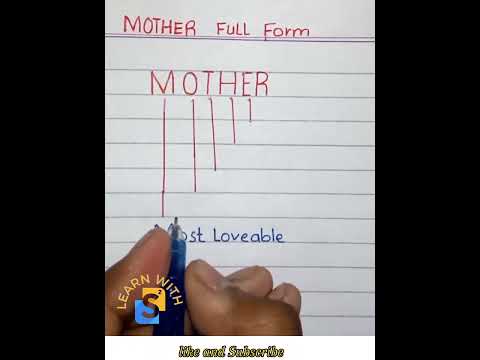 MOTHER Full Form || Full Form of MOTHER #mother