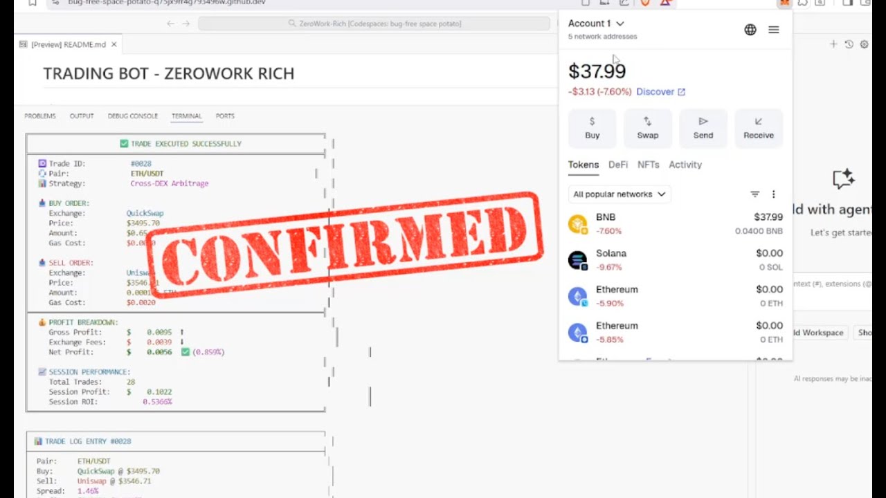 I Used a Free GitHub Trading Bot – Made $38 in 1 Hours Automatically!