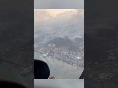 Maui fire devastation seen in first aerial images