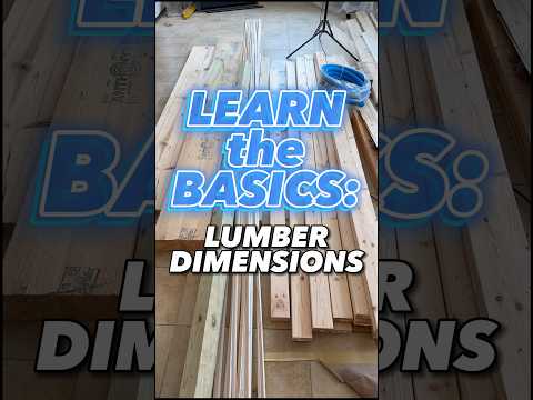 Construction Basics: Lumber dimensions explained #2x4 #howto #diy #didyouknowfacts #renovations #fyp