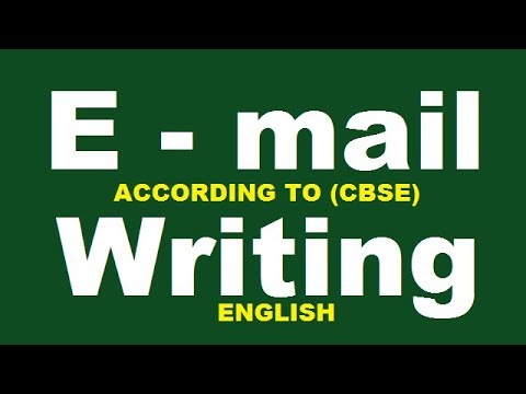 E - mail writing - Format of e - mail writing according to (CBSE) In ...