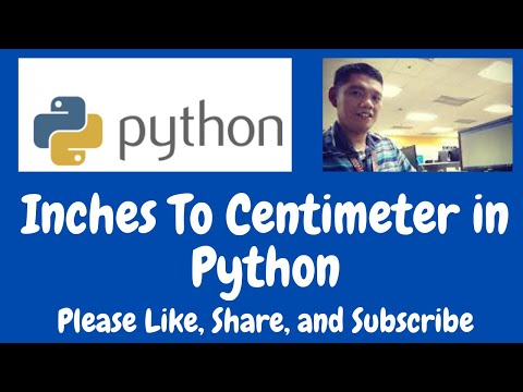 Inches To Centimeters in Python
