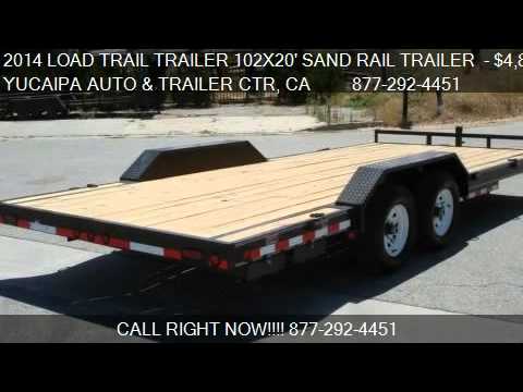 2014 LOAD TRAIL TRAILER 102X20' SAND RAIL TRAILER for sale