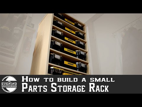 Simple Small Parts Storage System | Small Shop Organization