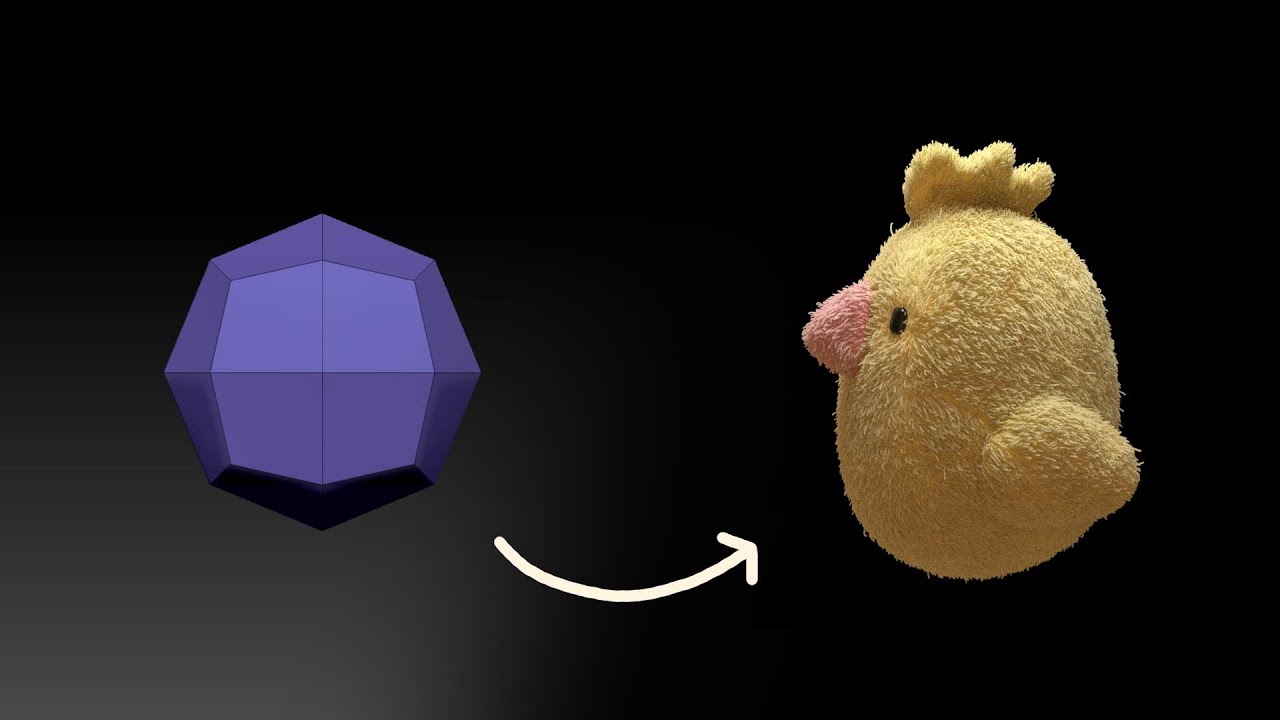 Let's model a cute little chicken