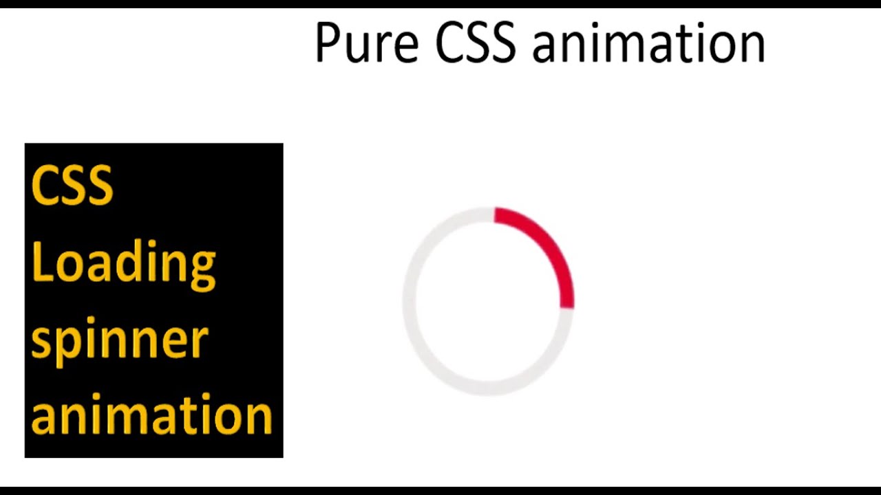 Pure CSS Ring Loader Animation | HTML and CSS Border Spinner Animation | Pure CSS Loading Animation