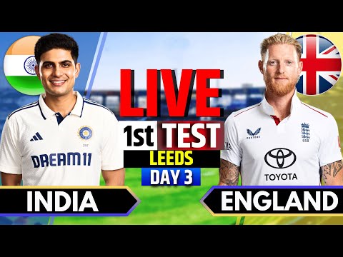 India vs England, 1st Test, Day 3 | Live Cricket Match Today | IND vs ENG Live | Last 23 Overs